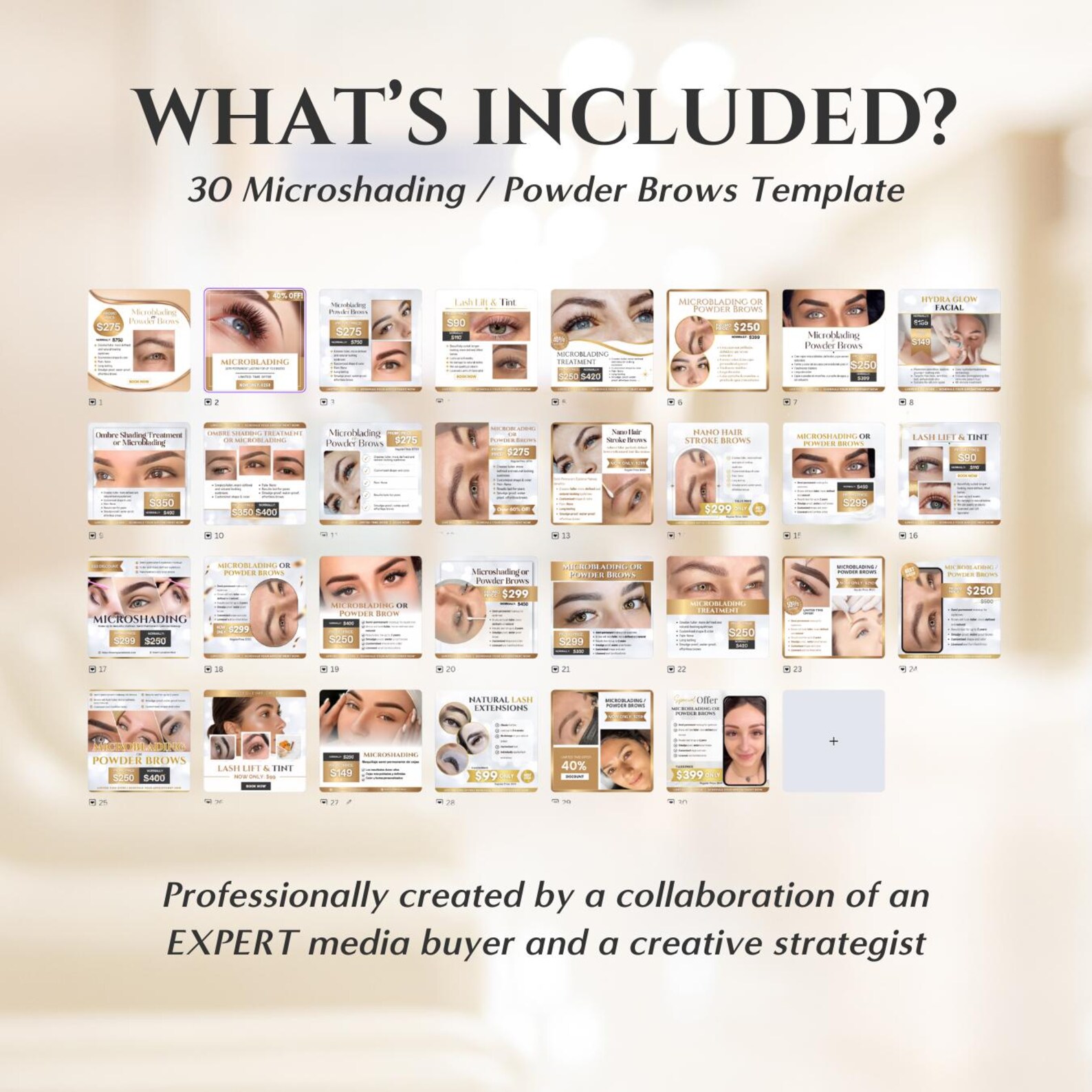 Microshading Ad Templates: Beauty Salon Marketing (canva) - Etsy