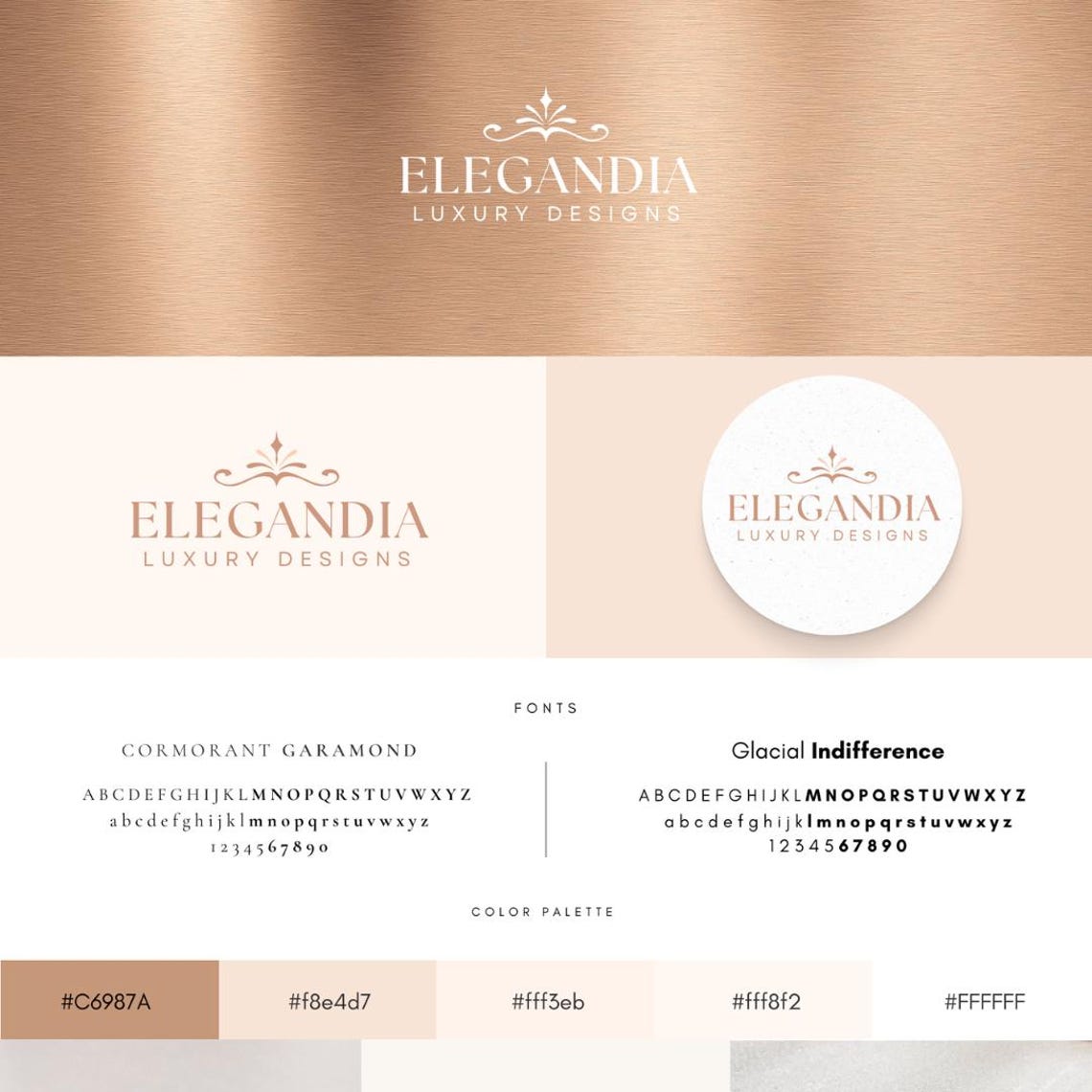 Luxury Branding Kit | Elegant Design Templates for Jewelry, Aesthetic ...