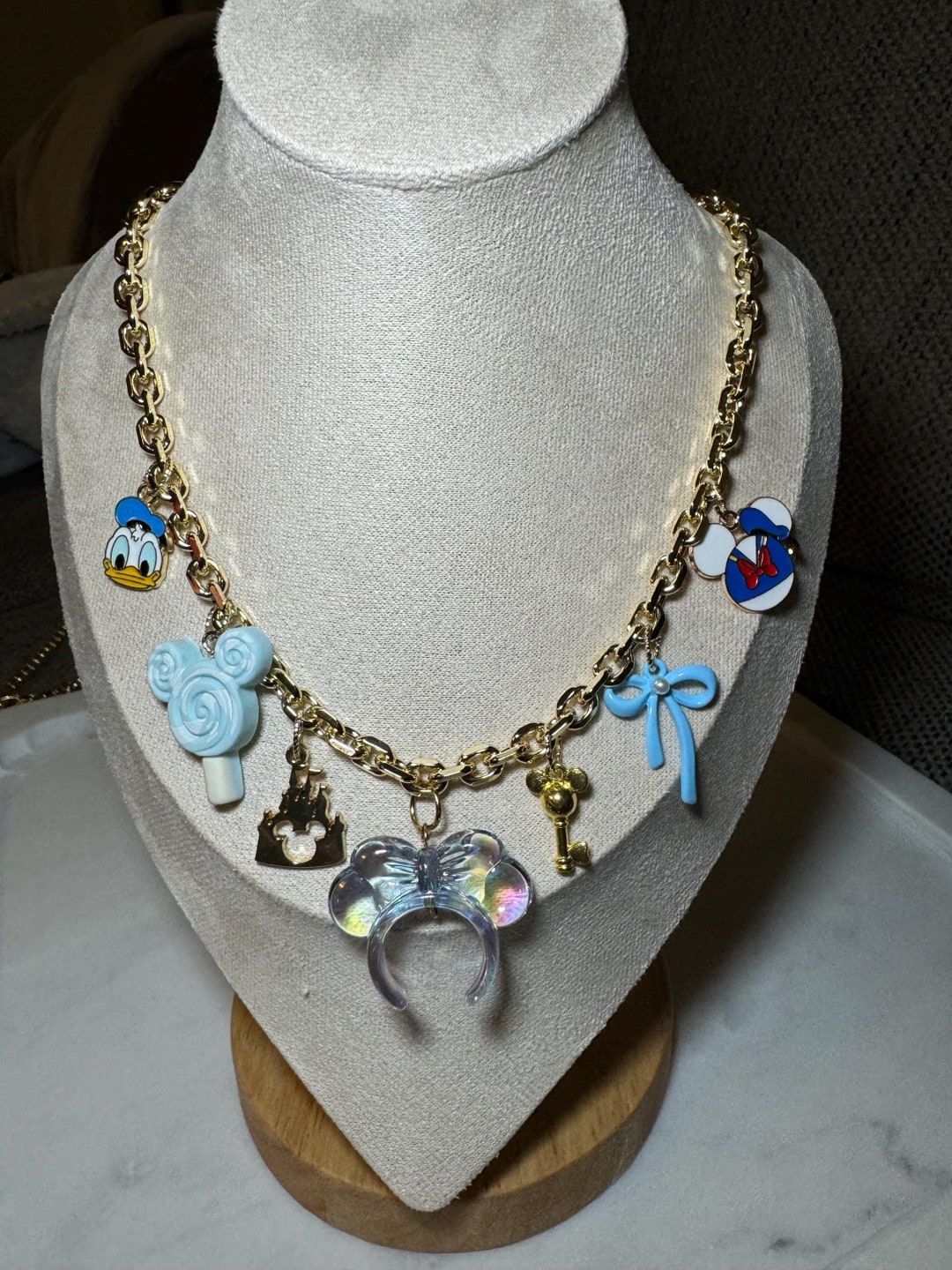 Custom Disney Charm Necklace / Bracelet - Etsy