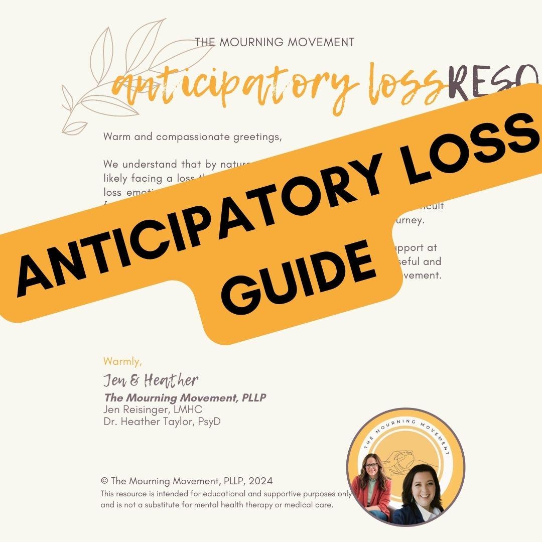 Anticipatory Grief Guide -printable Grief Worksheets - Etsy
