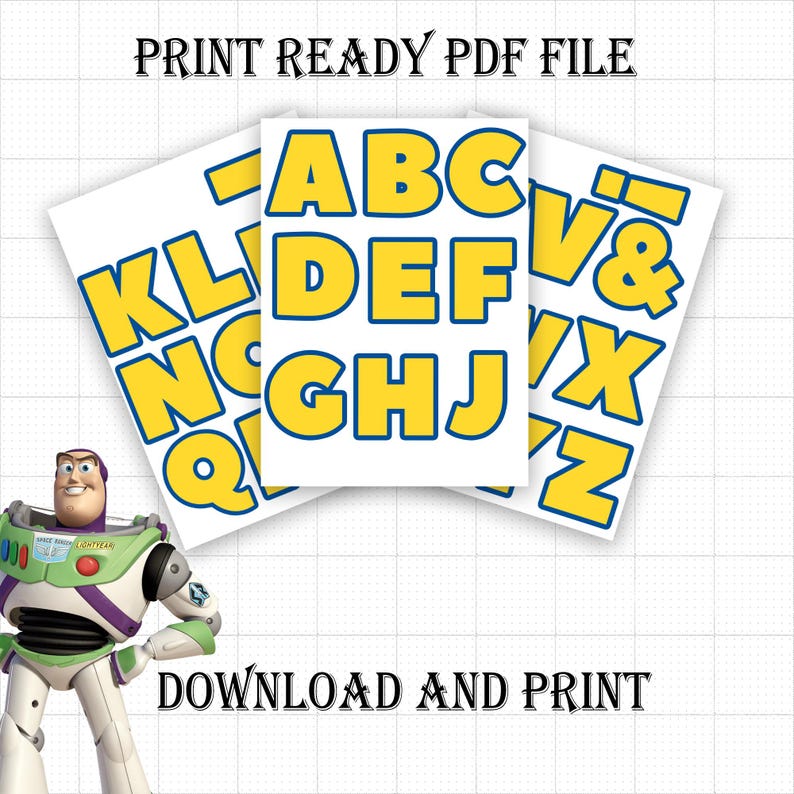 Buzz Lightyear Alphabet Png, Buzz Lightyear Toy Story Font, Buzz ...