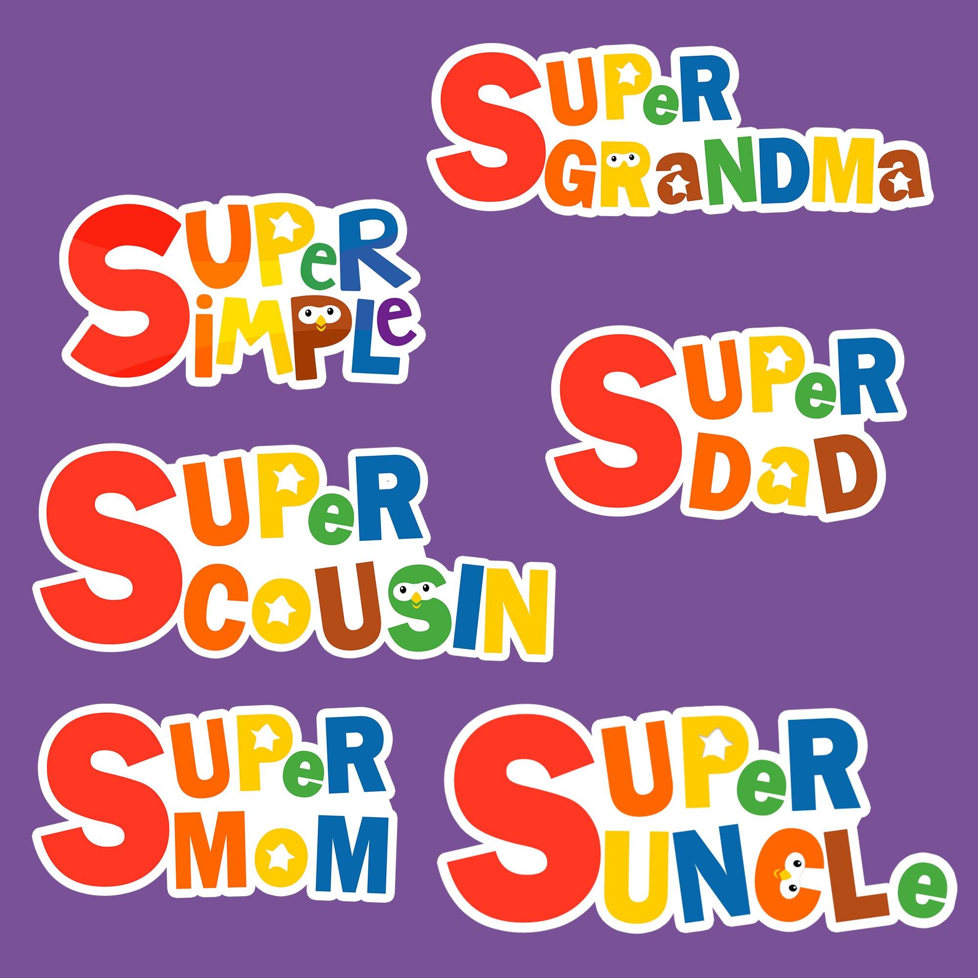 Super Simple Songs Png and Svg Bundle, Super Simple Song Cake Topper ...