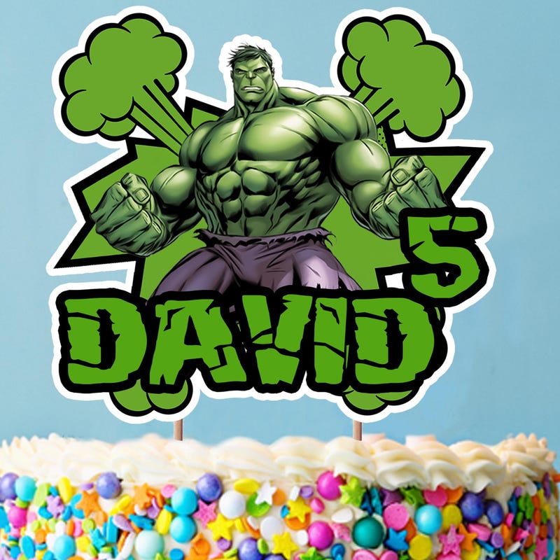 Hulk Cake Topper - Etsy