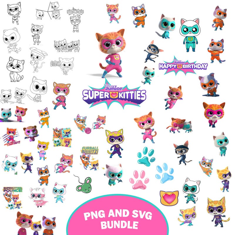 Super Kitty Logo Svg - Etsy