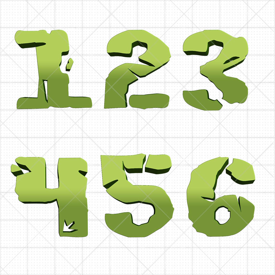 Hulk 3D Font Alphabet, Hulk Avengers Aplhabet, Hulk 3D Clipart Font ...