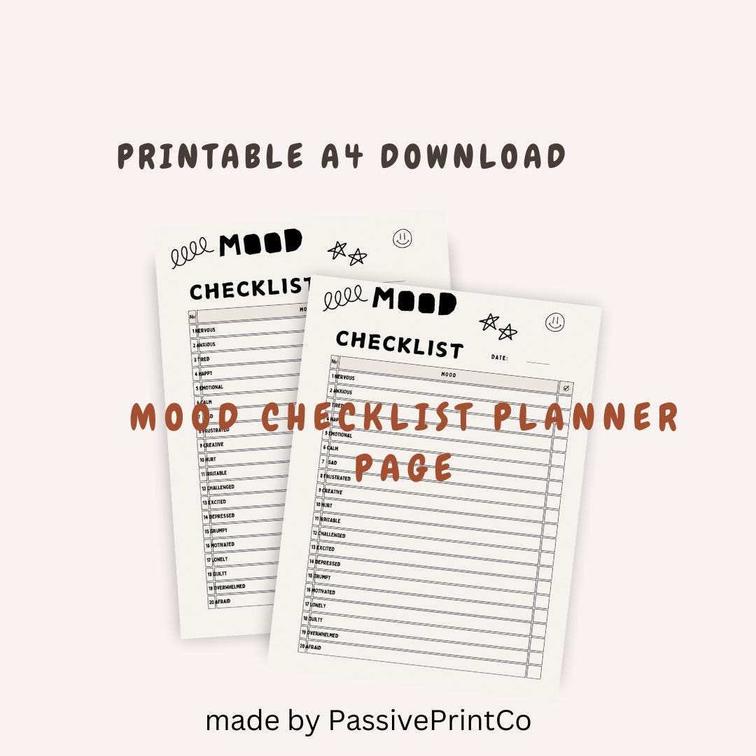 Printable A4 Introspection Evaluation Worksheet Digital File - Etsy