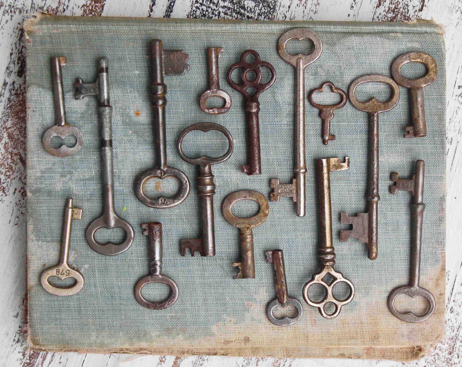 Vintage Key Collection Photographic Print Skeleton Key Photo Antique ...
