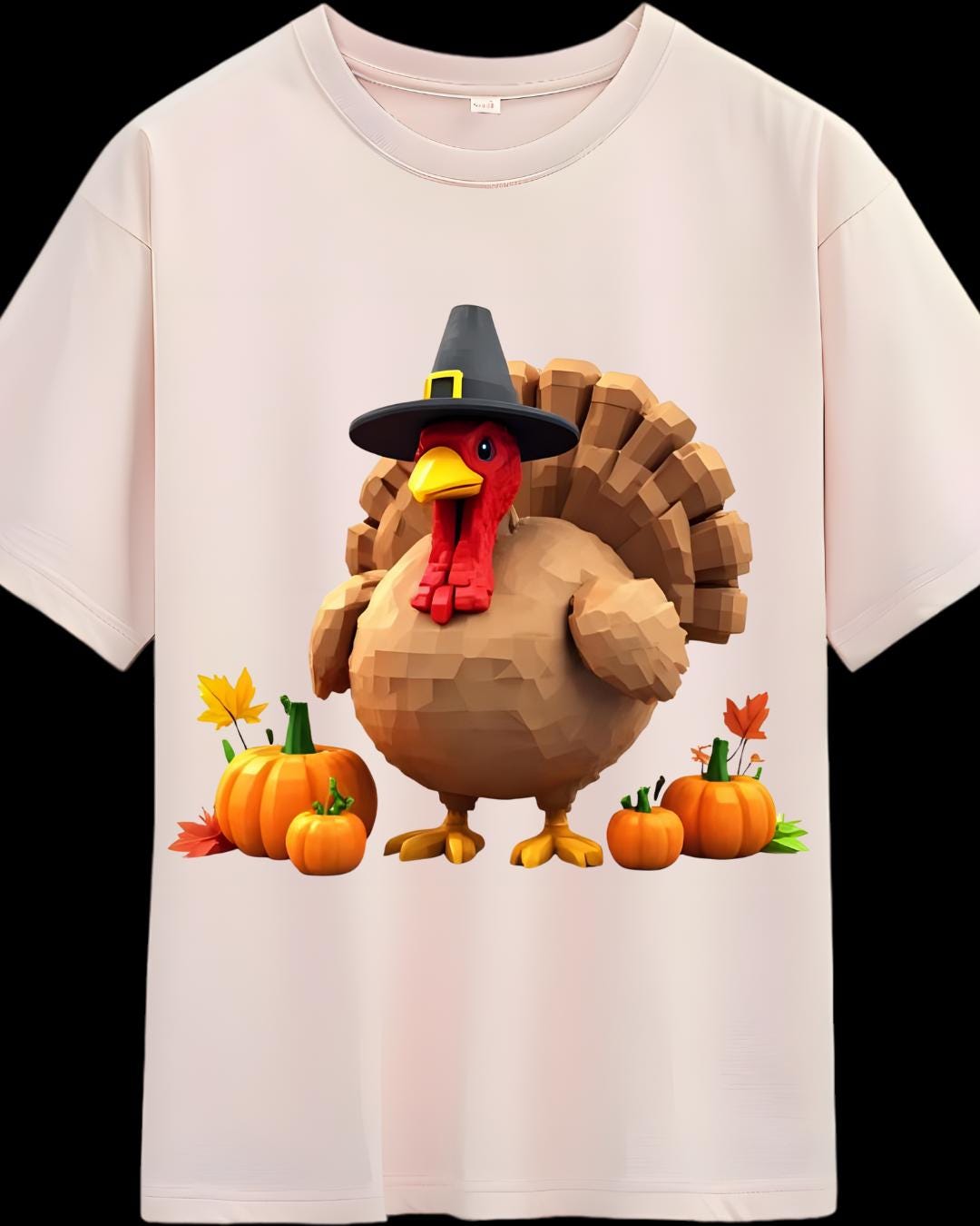 Watercolor Turkey Thanksgiving Clip Art, Pilgrim Hat, Pumpkins (PNG ...