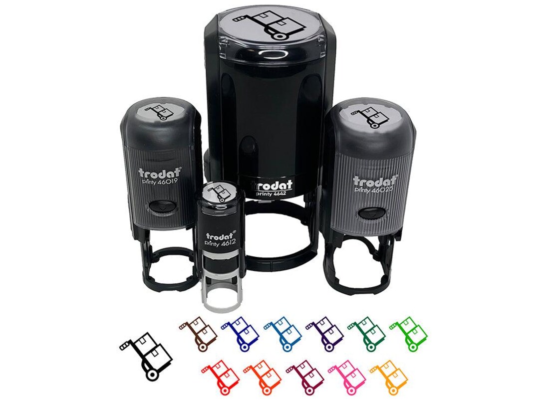 Hand Truck Dolly for Moving Boxes Self-inking Rubber Stamp for Stamping ...
