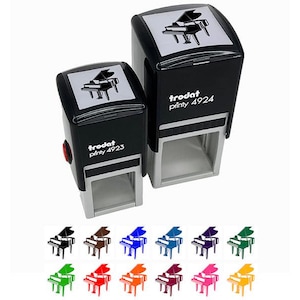 Grand Piano Musical Instrument Self-inking Rubber Stamp Ink Stamper. - Etsy