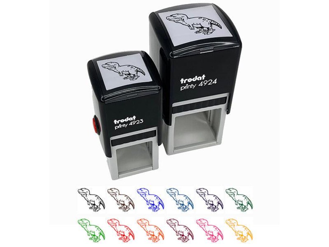 Sad Tyrannosaurus Rex Dinosaur Self-inking Rubber Stamp Ink Stamper - Etsy