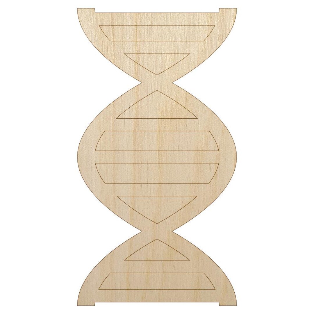 DNA Molecule Double Helix Science Symbol Unfinished Wood Shape Piece ...