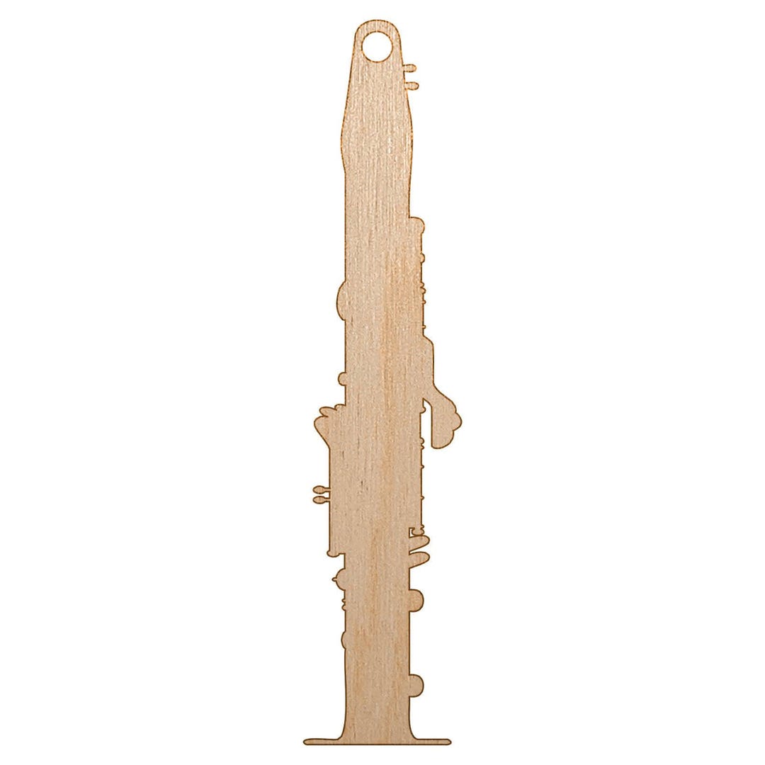 Clarinet Music Instrument Silhouette Unfinished Craft Wood Holiday ...