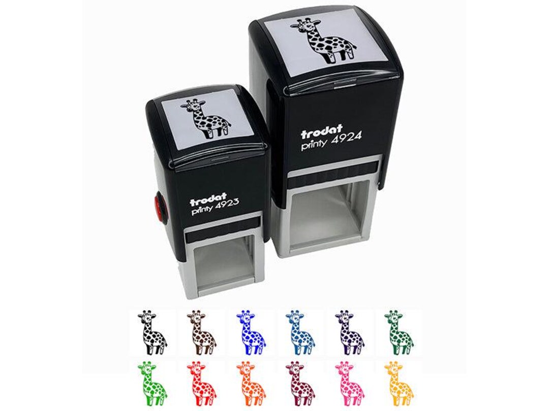Cute Baby Giraffe Kawaii Chibi Self-inking Rubber Stamp Ink Stamper - Etsy