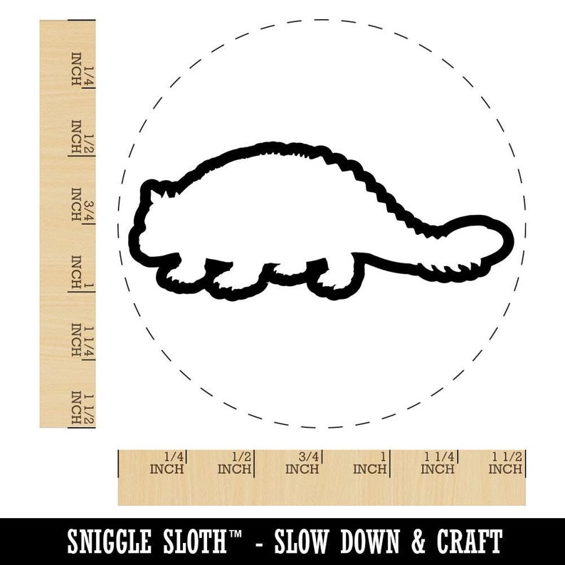 Ankylosaurus Dinosaur Outline Self-inking Rubber Stamp for Stamping ...