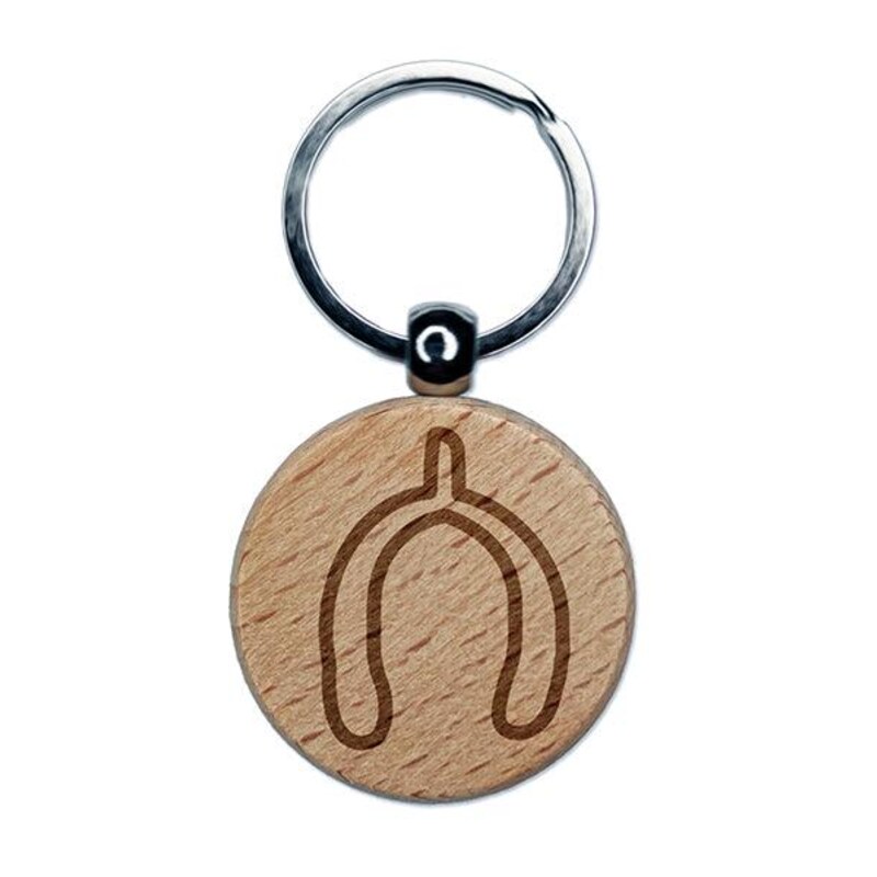 Wishbone Keychain - Etsy