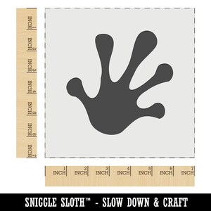 Frog Toes Footprint Wall Cookie DIY Craft Reusable Stencil - Etsy
