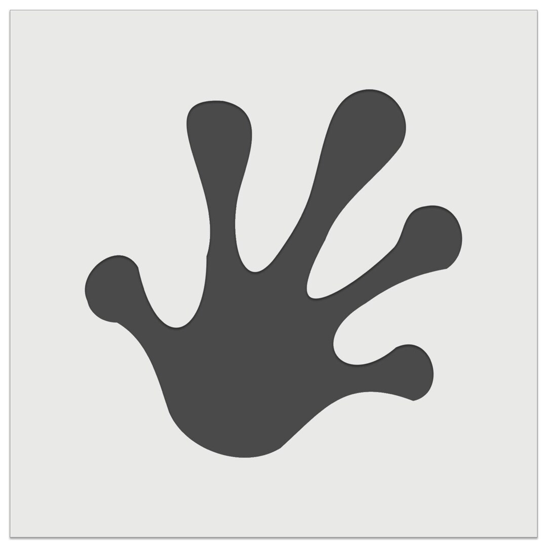 Frog Toes Footprint Wall Cookie DIY Craft Reusable Stencil - Etsy