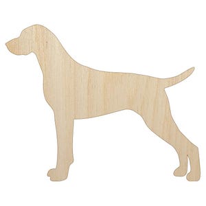 German Shorthaired Pointer Dog Solid Unfinished Wood Shape Piece Cutout ...