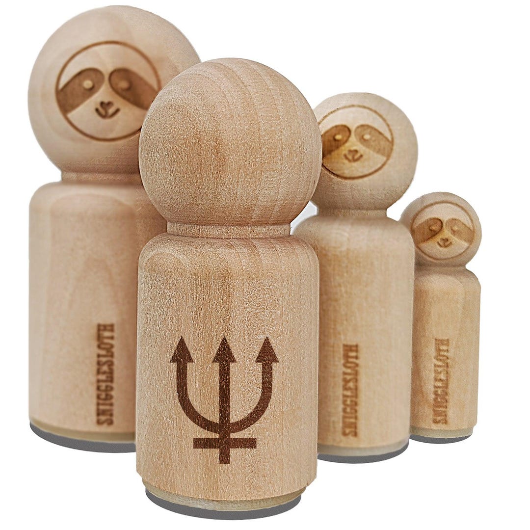 Astronomy Neptune Astrology Planet Symbol Rubber Stamp for Stamping ...