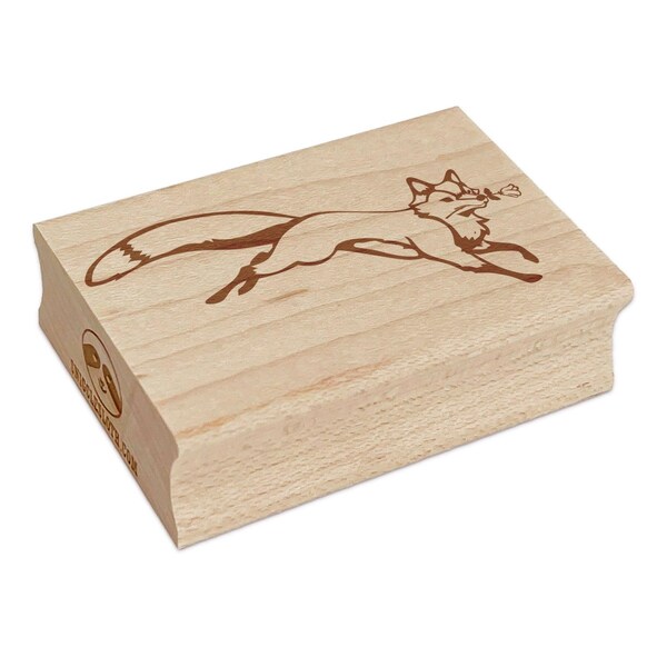 Fox Rubber Stamp - Etsy