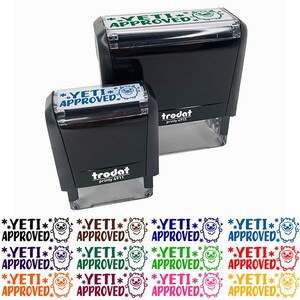 Yeti Approved Teacher Student School Self-inking Rubber Stamp Ink ...