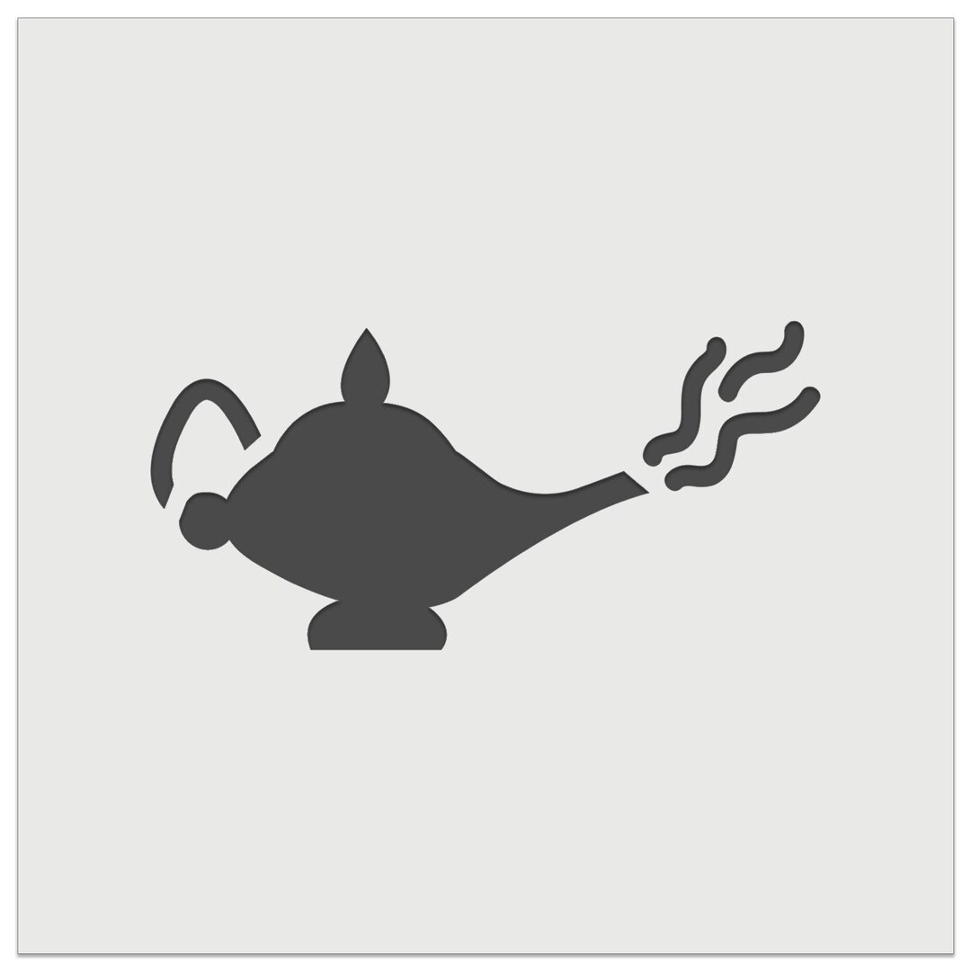 Genie Lamp Wall Cookie DIY Craft Reusable Stencil - Etsy