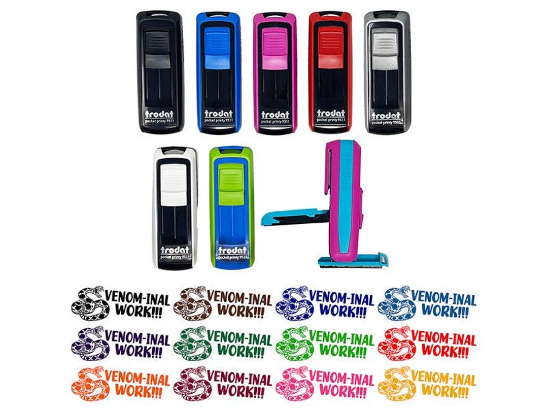Venom-inal Phenomenal Work Teacher Student School Self-inking Portable ...