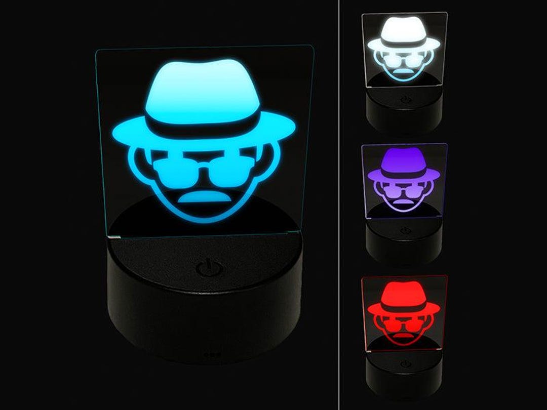 Occupation Detective Private Investigator Icon 3D Illusion LED Night ...
