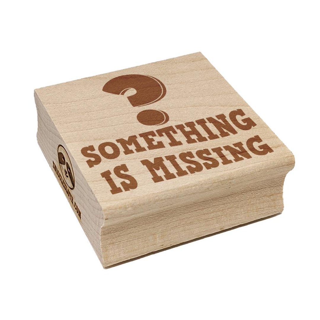 Something's Missing Question Mark Teacher Motivation Square Rubber ...