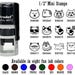 Emoticons Faces Icons Sad Angry 1/2 Self-inking Rubber Stamp Ink ...