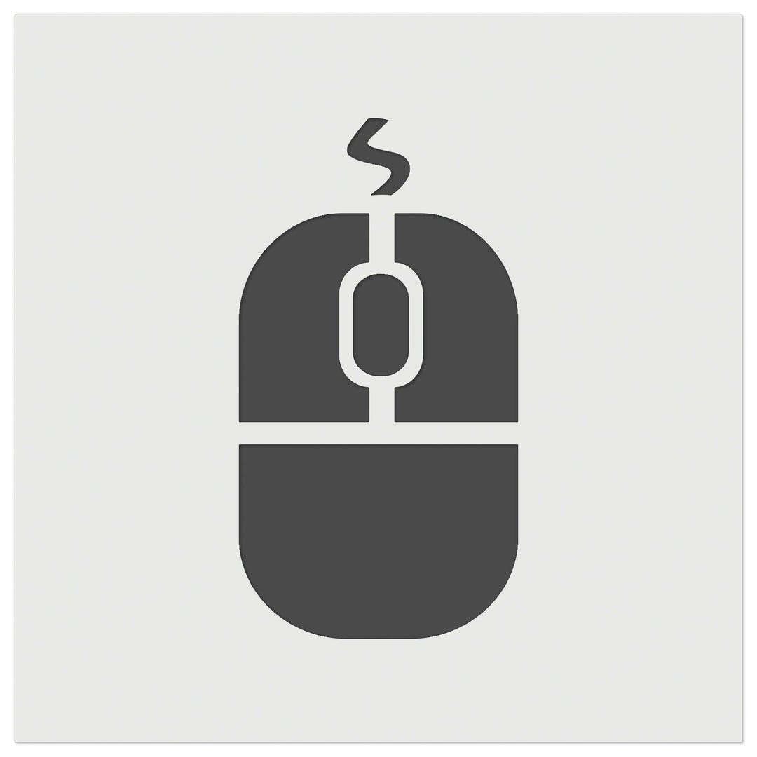Computer Mouse Wall Cookie DIY Craft Reusable Stencil - Etsy