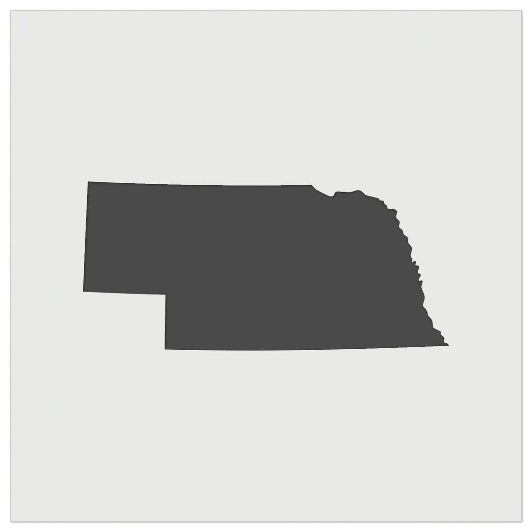 Nebraska State Silhouette Wall Cookie DIY Craft Reusable Stencil - Etsy