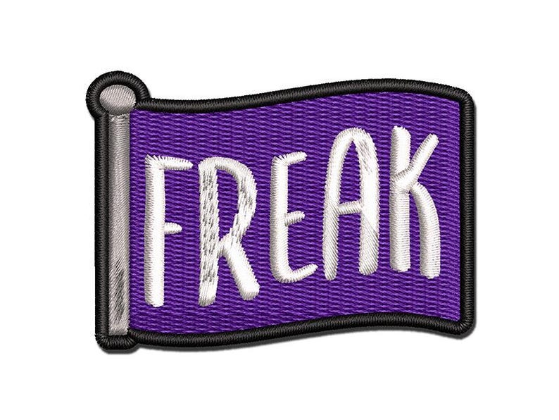 Freak Flag Funny Multi-color Embroidered Iron-on or Hook & Loop Patch ...