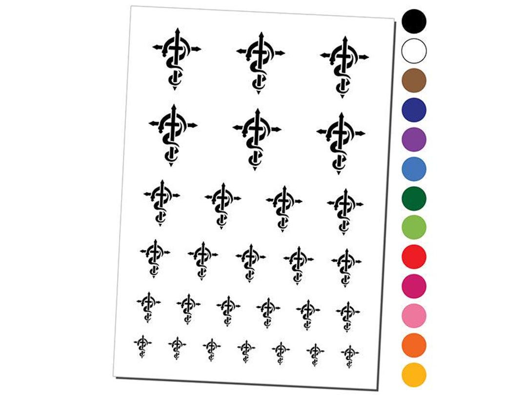 Brazen Serpent on Cross Good and Evil Temporary Tattoo Water Resistant ...