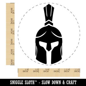 Ancient Greek Roman Spartan Helmet Front Self-inking Rubber Stamp for ...