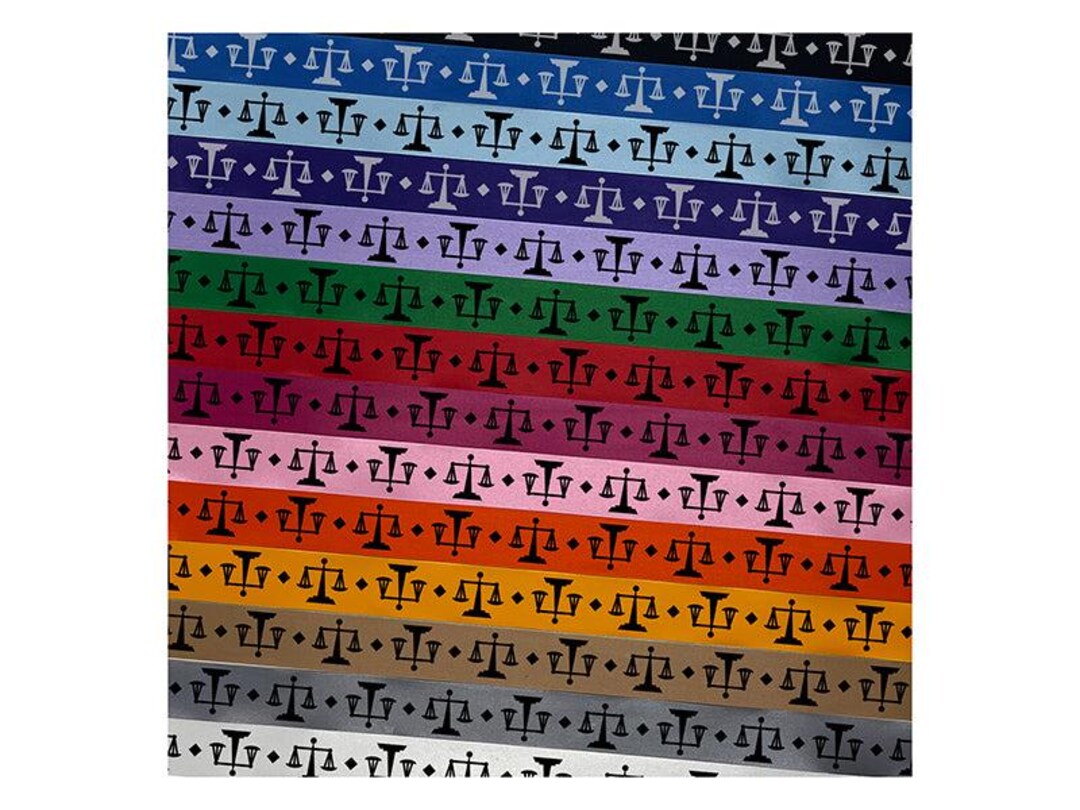 Scales of Justice Legal Lawyer Icon Satin Ribbon for Bows Gift Wrapping ...
