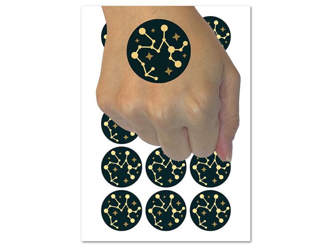 Sagittarius Zodiac Star Constellations Temporary Tattoo Water Resistant ...