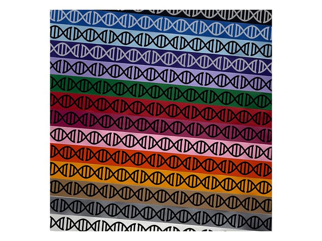 DNA Molecule Double Helix Science Symbol Satin Ribbon for Bows Gift ...