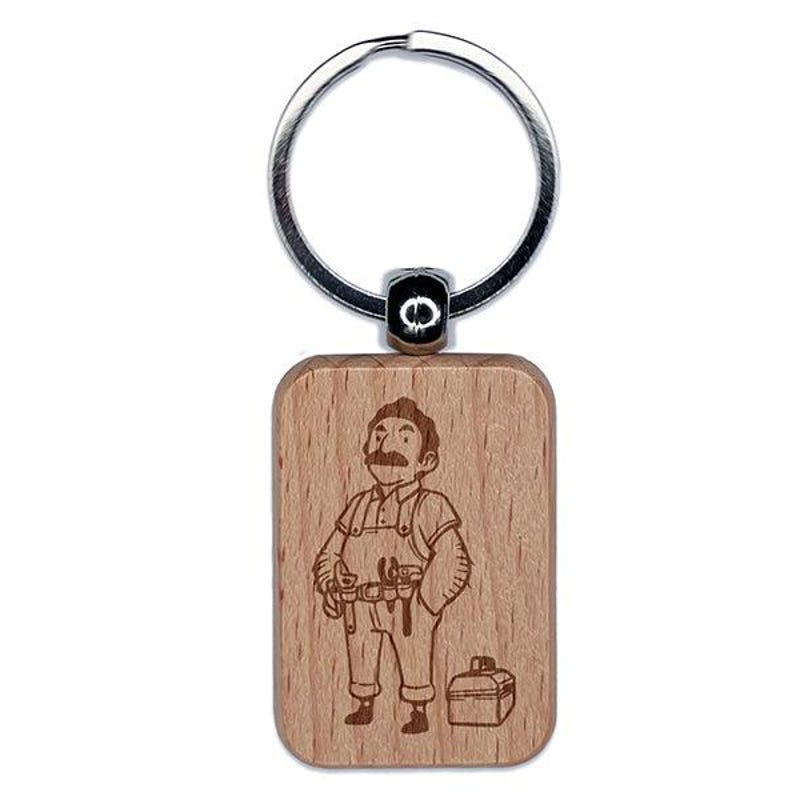 Handyman Keychain - Etsy