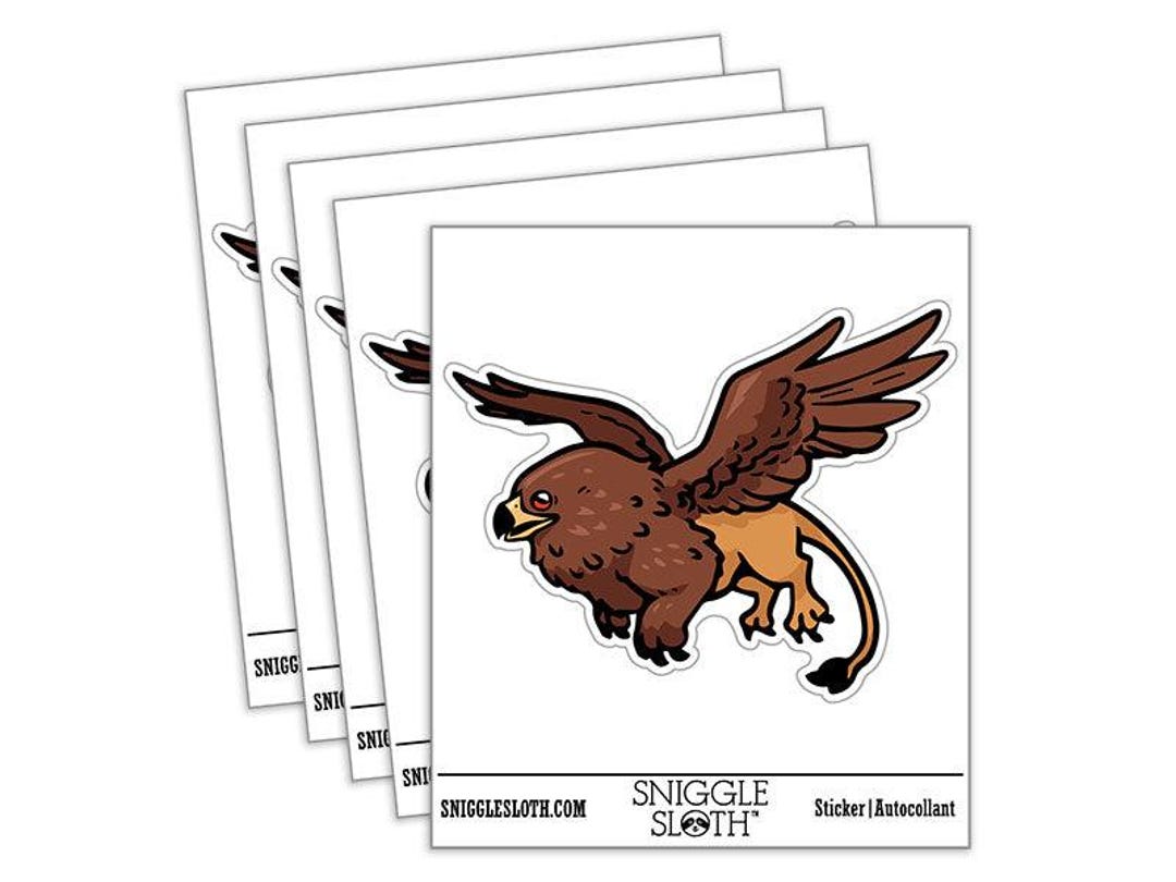 Mythical Griffin Gryphon Creature in Flight Waterproof Vinyl Phone ...