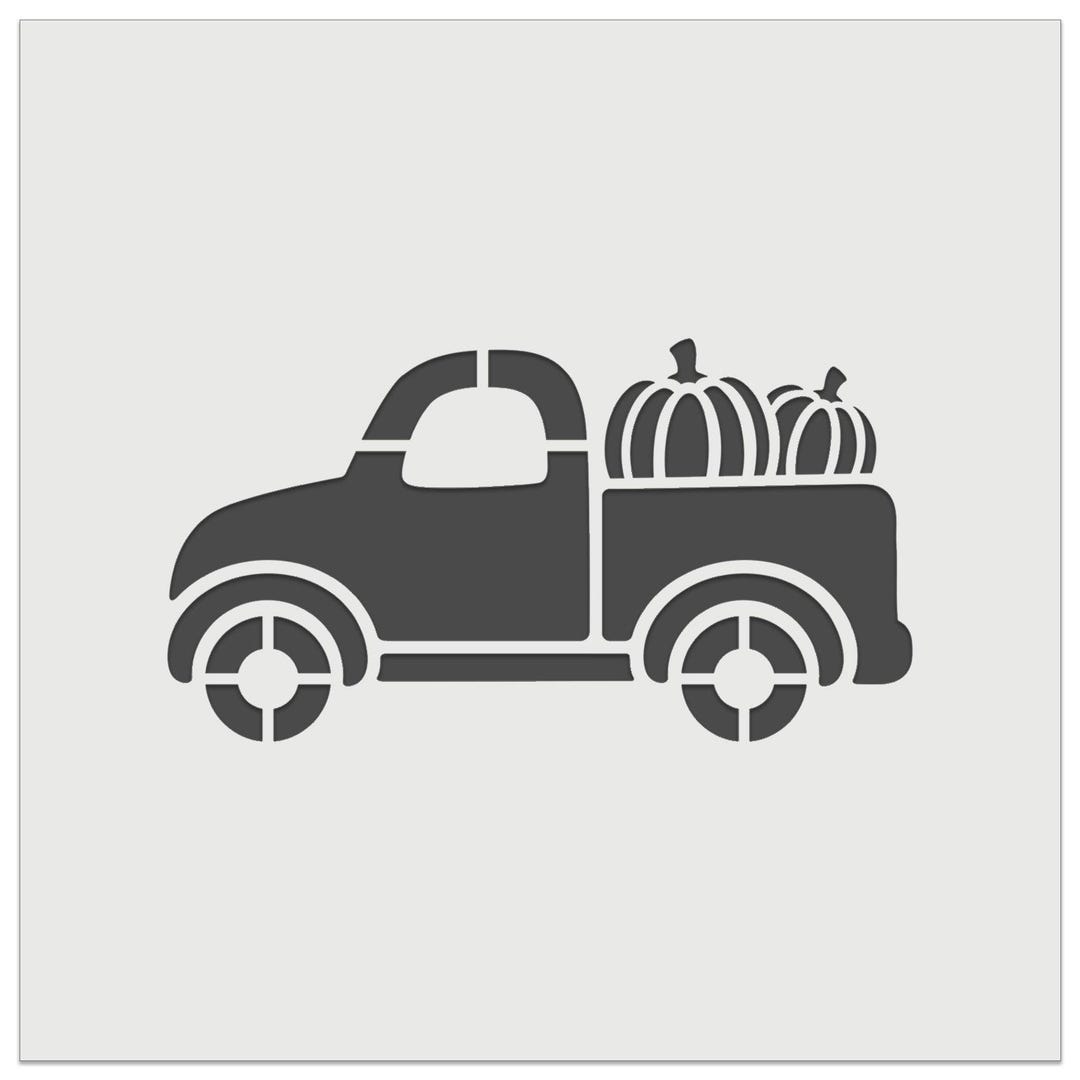 Cute Truck With Pumpkins Fall Harvest Wall Cookie DIY Craft Reusable ...