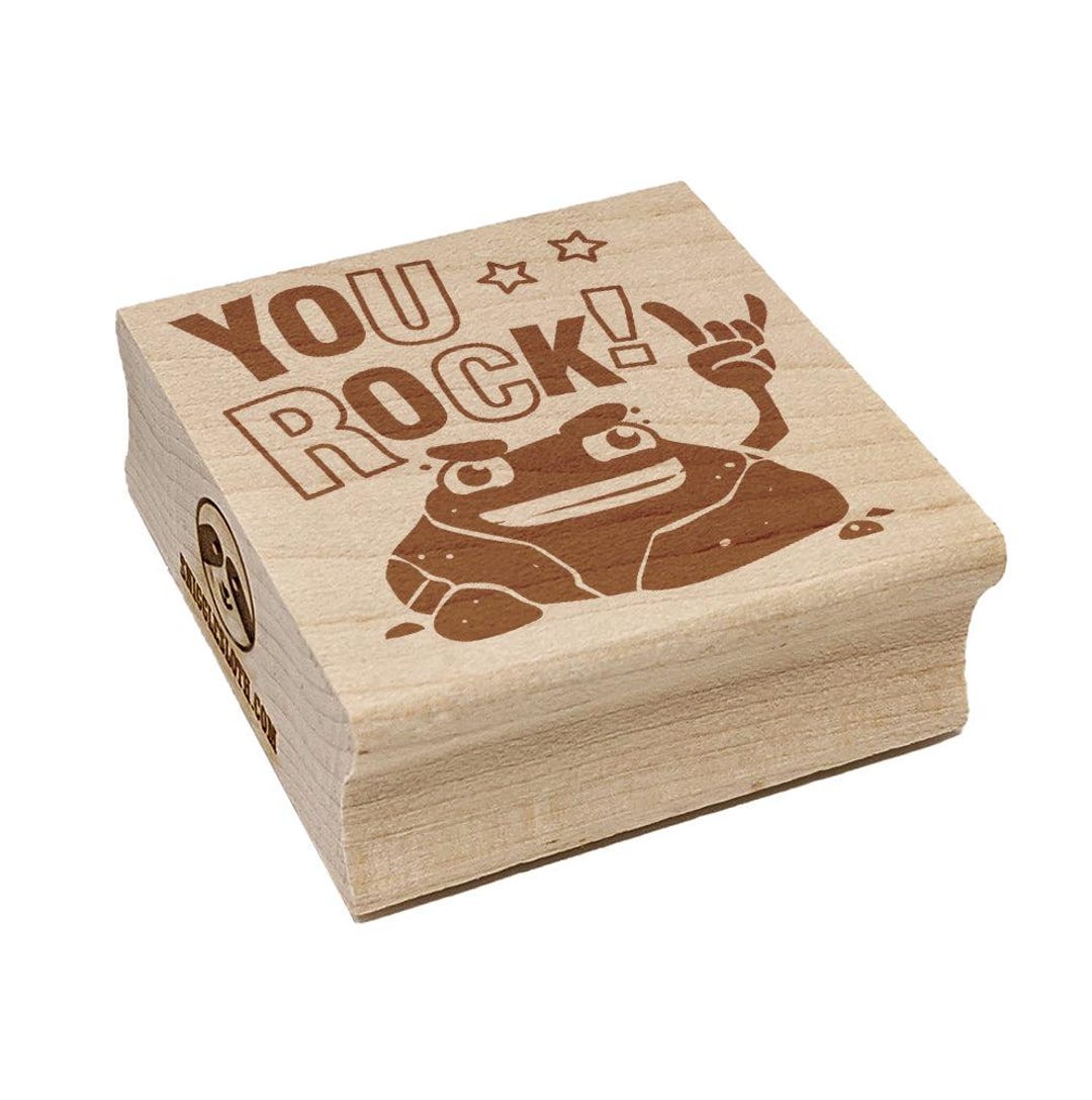 You Rock Square Rubber Stamp for Stamping Crafting - Etsy