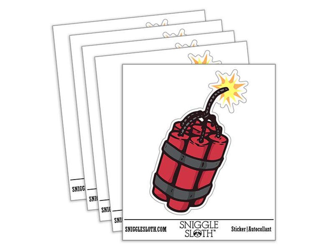 Water Bottle Sticker Set Dynamite TNT Sticks Explosives Bundle Fuse ...