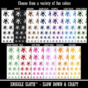 Paint Ink Blood Spatter Splat Drip Temporary Tattoo Water Resistant ...