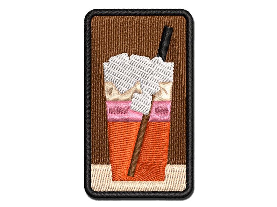 Thai Iced Tea Beverage Drink Multi-color Embroidered Iron-on or Hook ...