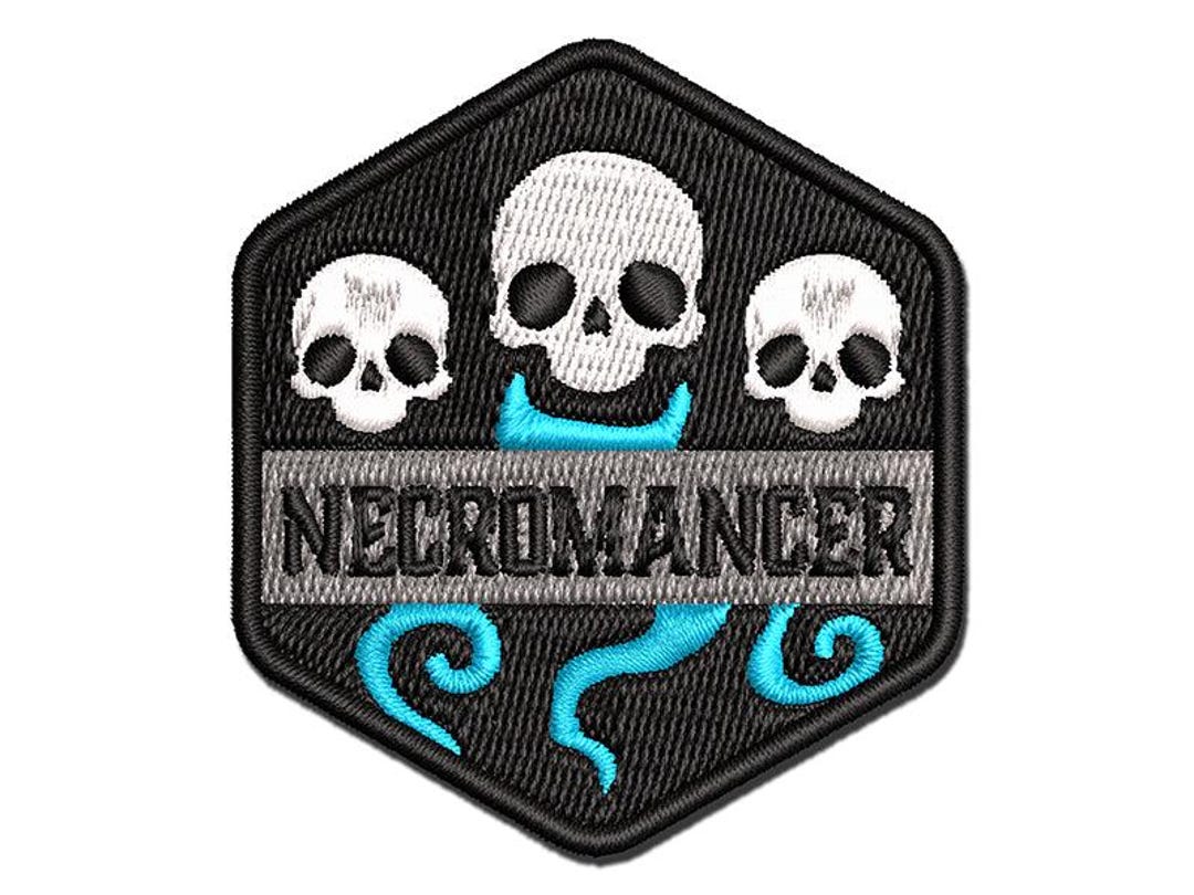 RPG Class Necromancer Games Fantasy Gaming Multi-color Embroidered Iron ...