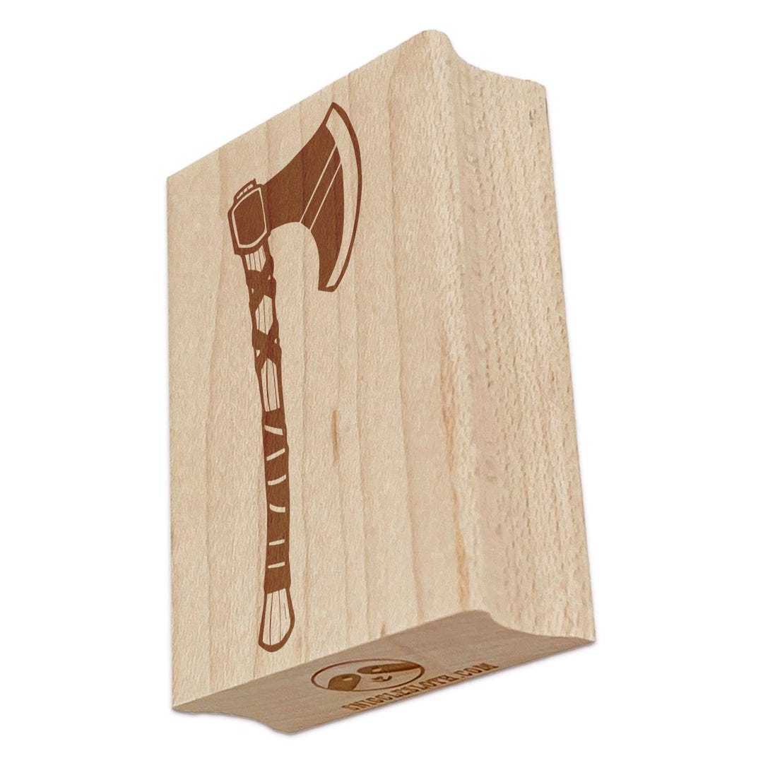 Norse Viking Battle Axe Rectangle Rubber Stamp for Stamping Crafting - Etsy