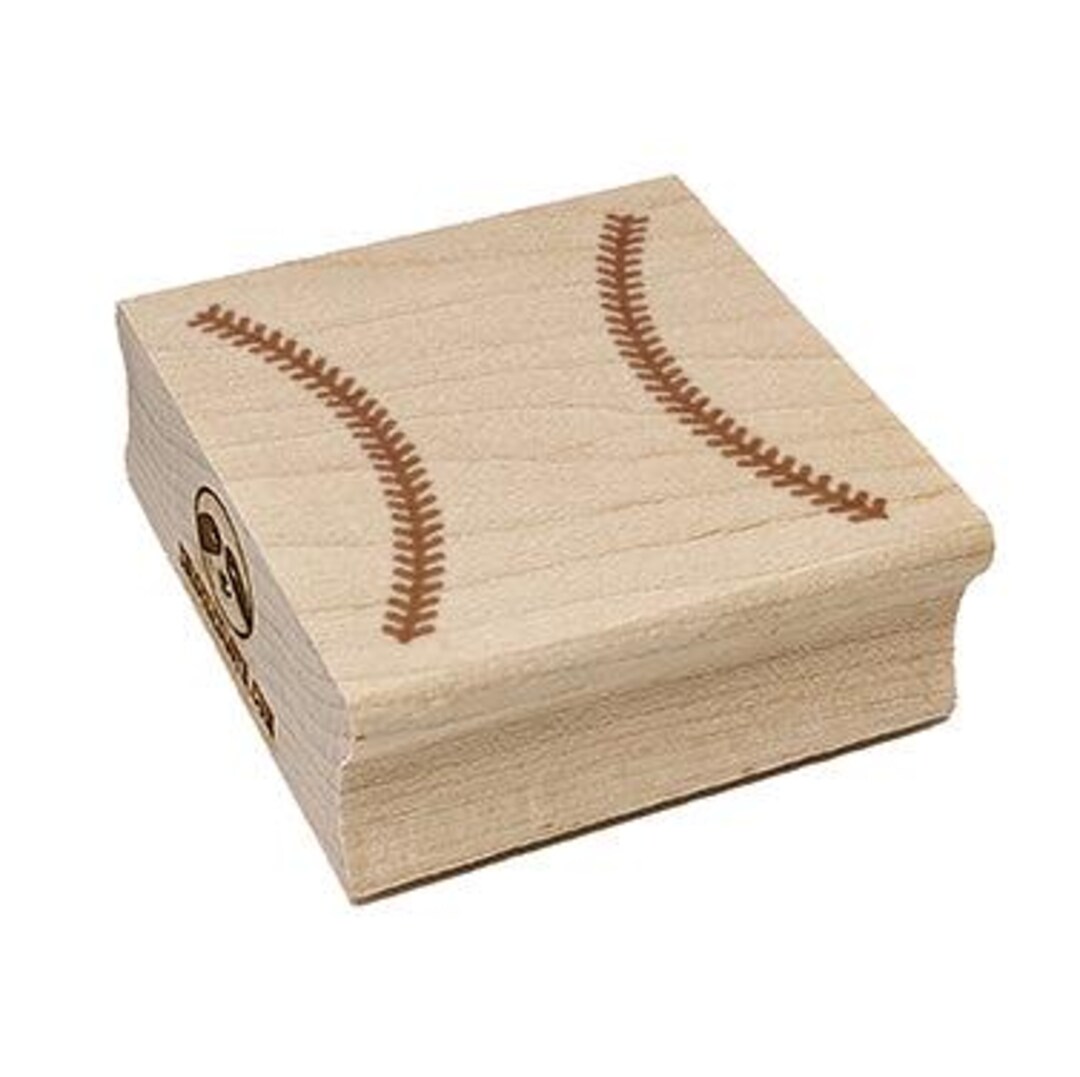 Baseball Stitches Square Rubber Stamp for Stamping Crafting - Etsy