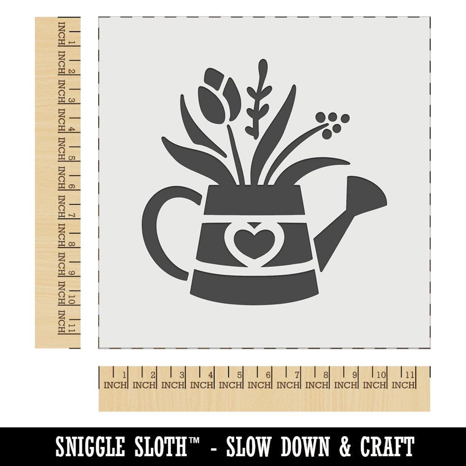 Charming Water Can With Spring Summer Flowers Gardening Wall Cookie DIY ...